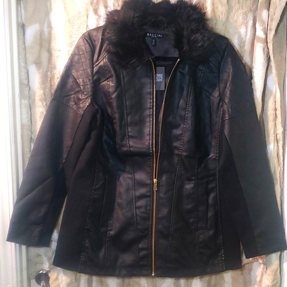 Baccini | Jackets & Coats | Baccini Leather Jacket | Poshmark